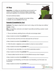 AI vs. Human Thinking Worksheets - GetWorksheets.com