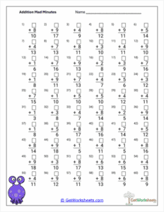 Mixed Two-Step Addition Worksheet - Fluency & Regrouping Practice