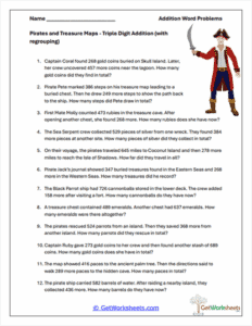 Addition Word Problems Worksheets - GetWorksheets.com