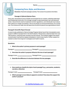 Author's Purpose Worksheets - GetWorksheets.com