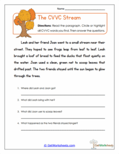 CVVC Patterns Worksheets - GetWorksheets.com