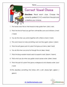 CVVC Patterns Worksheets - GetWorksheets.com