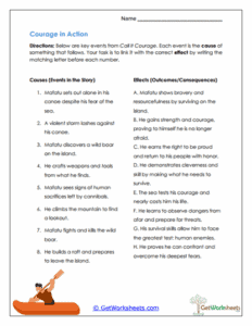 Call it Courage by Armstrong Sperry Worksheets - GetWorksheets.com