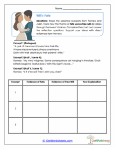 Classic Literature Reading Comprehension Worksheets
