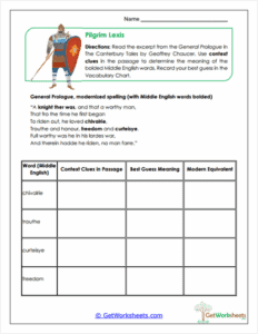 Classic Literature Reading Comprehension Worksheets