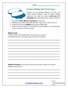 Cloud Types and Formation Worksheets - GetWorksheets.com