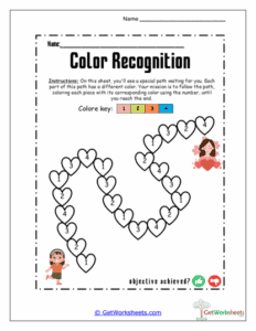Color Balloons Worksheet - Coloring by Color Words
