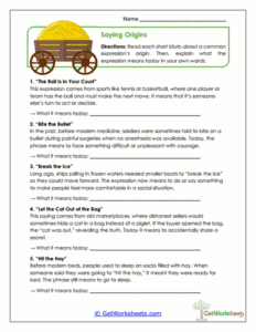 Common Expressions Worksheets - GetWorksheets.com