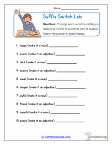 Common Suffix Patterns Worksheets - GetWorksheets.com