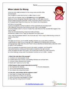 Data Labeling Game Worksheets - GetWorksheets.com