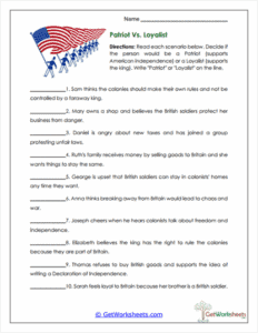 Declaration of Independence Worksheets - GetWorksheets.com