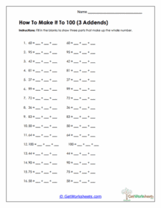 Decomposing Numbers Worksheets - GetWorksheets.com