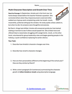 Describing Characters Worksheets - GetWorksheets.com
