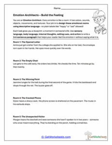 Describing Emotions Worksheets - GetWorksheets.com