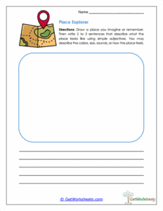 Place Explorer Worksheet - Drawing and Describing Settings