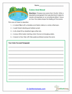 Descriptive Writing Prompts Worksheets - GetWorksheets.com