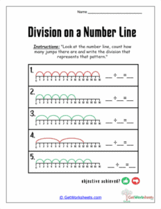 Color-Coded Division Models Worksheet - Visual Division Practice