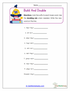 Double Consonants Worksheets | Phonics Collection - GetWorksheets.com