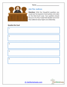 Dred Scott Decision Worksheets - GetWorksheets.com