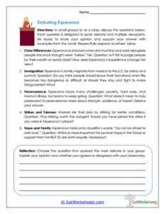 Esperanza Rising Worksheets | By Pam Muñoz Ryan - GetWorksheets.com