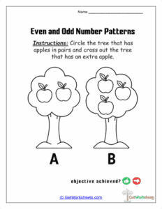 Even and Odd Number Patterns Worksheets - GetWorksheets.com