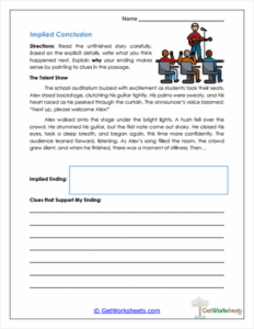 Explicit vs. Implied Details Worksheets - GetWorksheets.com