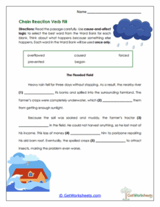 Fill-in-the-Blank Reading Passages Worksheets - GetWorksheets.com