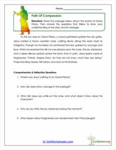 Good Friday Worksheets - GetWorksheets.com