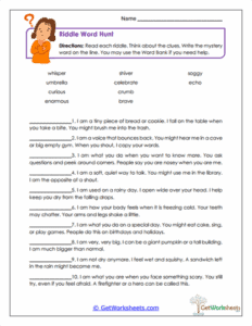 Better Word Builder Worksheet - Improving Sentence Word Choice