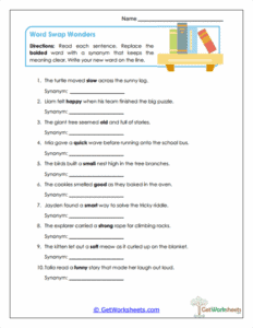 Grade 3 Vocabulary Worksheets - GetWorksheets.com
