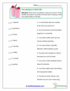 Grade 3 Vocabulary Worksheets - GetWorksheets.com
