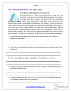Greenhouse Effect Worksheets - GetWorksheets.com
