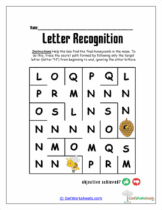 Letter Recognition Worksheets - GetWorksheets.com