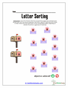 Letter Sorting Worksheets - GetWorksheets.com