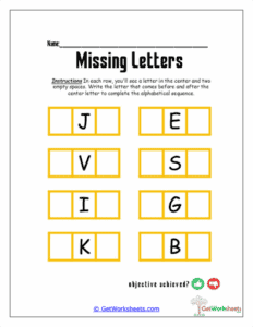 Letter Craze Worksheet - Alphabet Sequencing Practice