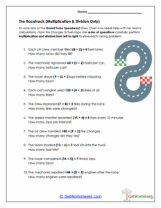 Mixed Operations Word Problems Worksheets - GetWorksheets.com