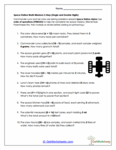 Mixed Operations Word Problems Worksheets - GetWorksheets.com