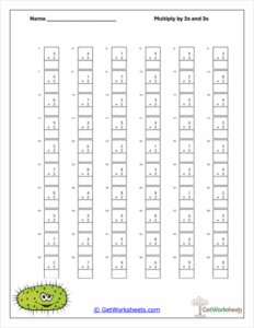 Multiply by 2s and 3s Worksheets - GetWorksheets.com