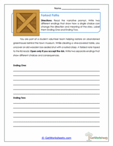 Narrative Writing Prompts Worksheets - GetWorksheets.com