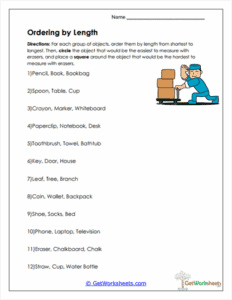 Non-Standard Units of Measure Worksheets - GetWorksheets.com