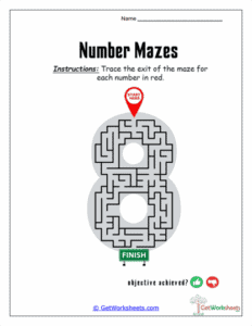 Number Mazes Worksheets - GetWorksheets.com