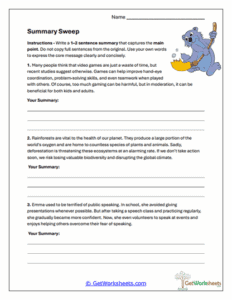 Paraphrasing Worksheets - GetWorksheets.com