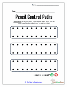 Pencil Control Paths Worksheets - GetWorksheets.com