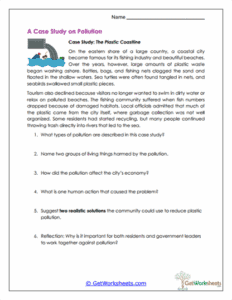 Pollution Worksheets - GetWorksheets.com