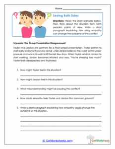 Problem Solving in Social Situations Worksheets - GetWorksheets.com