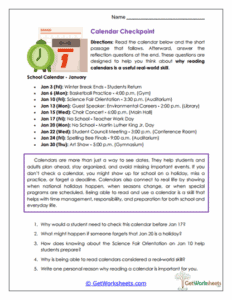 Reading Comprehension Worksheets - GetWorksheets.com