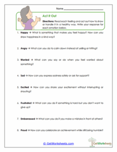 Role Playing Social Scenarios Worksheets - GetWorksheets.com