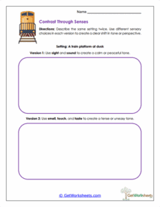 Sensory Details (Five Senses) Worksheets - GetWorksheets.com