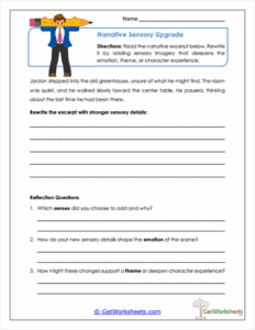 Sensory Details (Five Senses) Worksheets - GetWorksheets.com