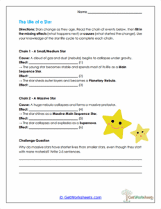 Stars and Constellations Worksheets - GetWorksheets.com